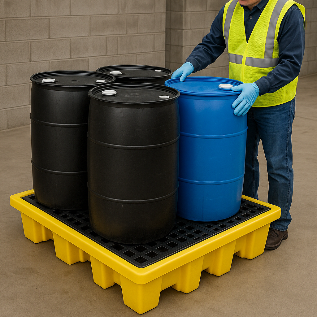 Spill Control, Clean-up & Drum Handling – BARR Plastics