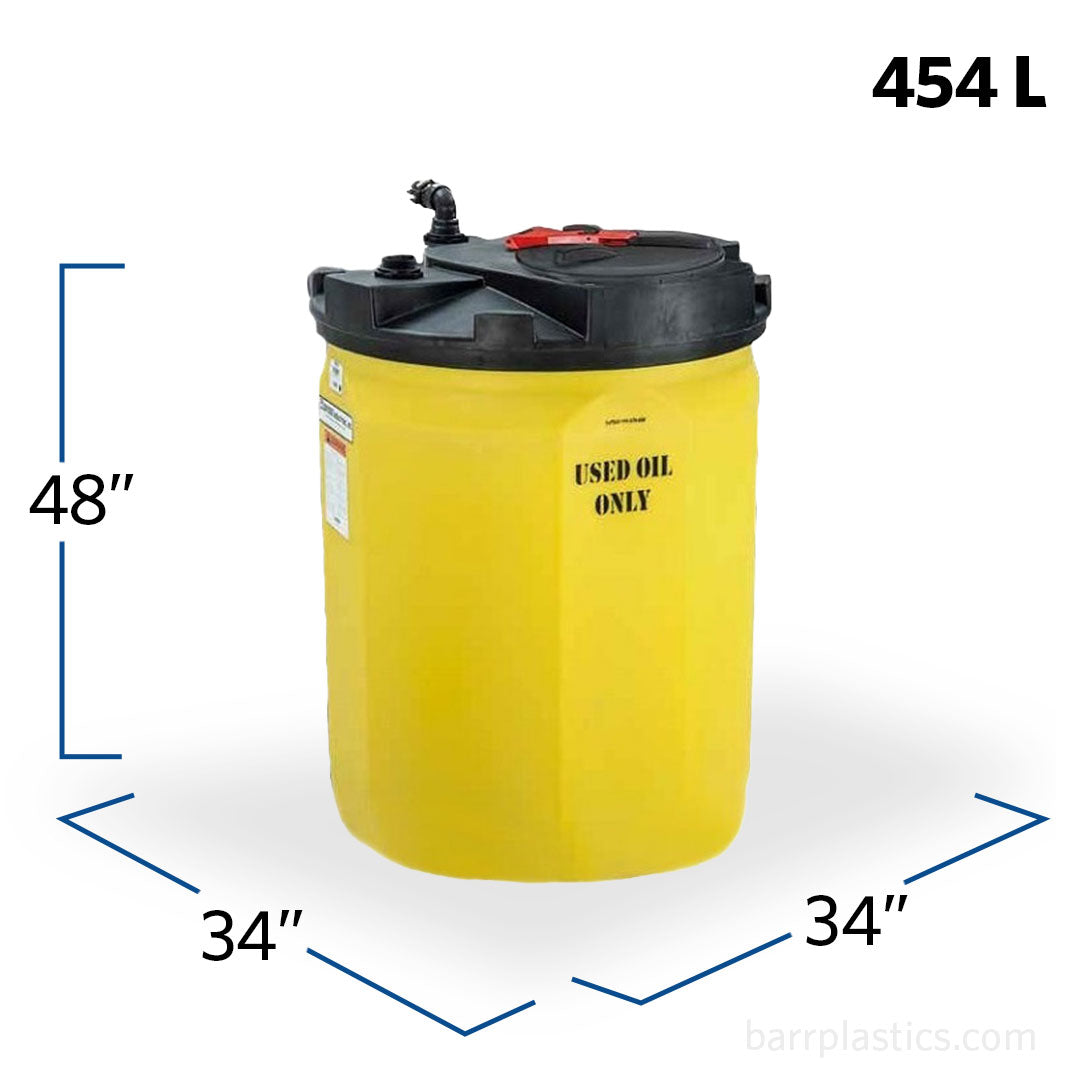 120 Gallon Plastic Vertical Double Wall Waste Oil Tank | 5700102N95703 ...