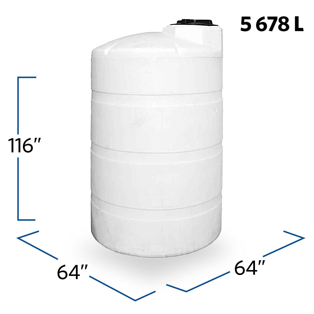 1500 Gallon Plastic Vertical Liquid Storage Tank | 40144 | BARR Plastics