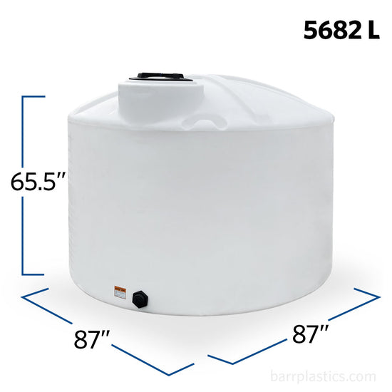 1500 Gallon Plastic Vertical Liquid Storage Tank | 41221 | BARR Plastics