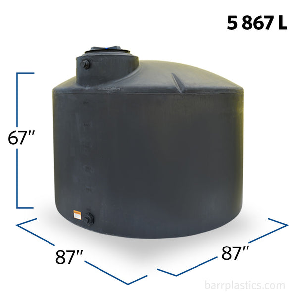 1550 Gallon Vertical Water Storage Tank | 40627 | BARR Plastics