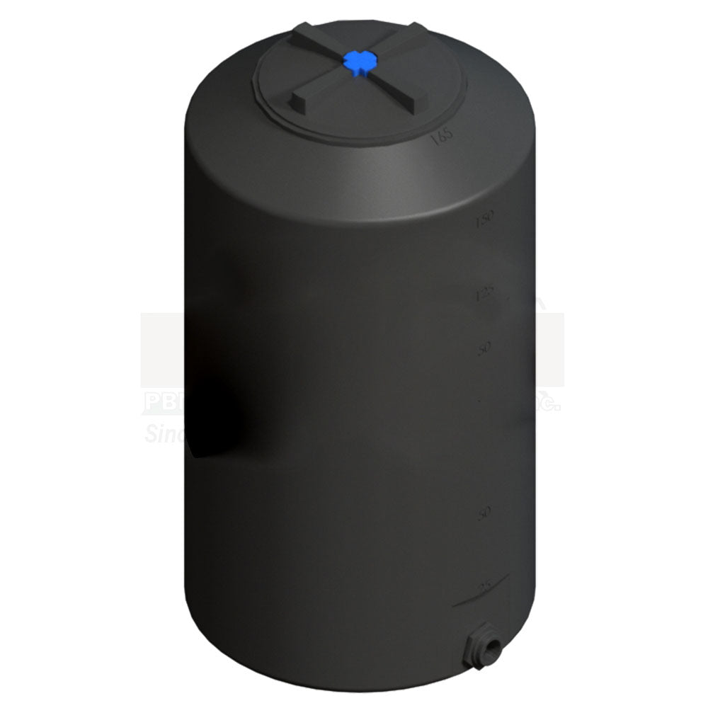 165 Gallon Plastic Vertical Water Storage Tank with 2" Fitting | 43864 ...