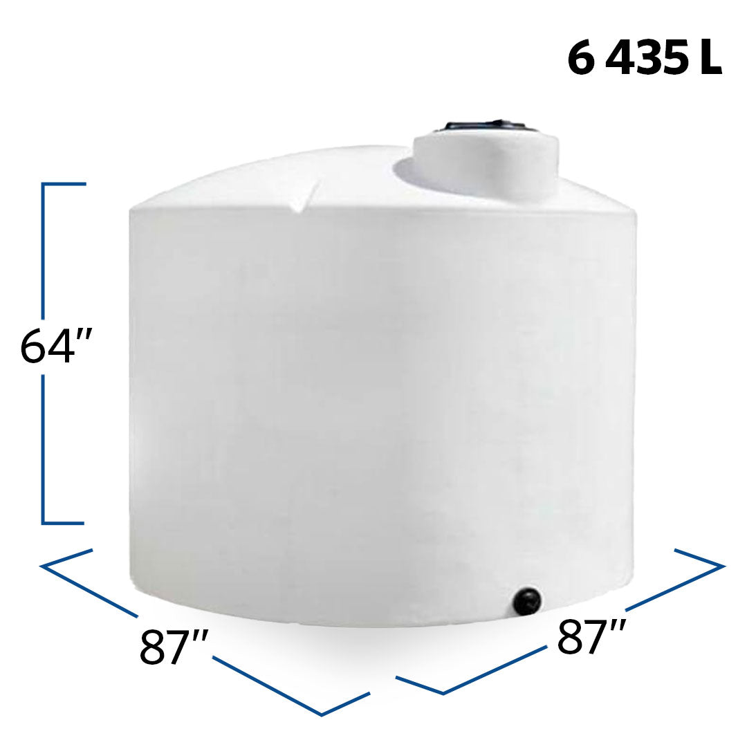 1700 Gallon Plastic Vertical Liquid Storage Tank | 40010 | BARR Plastics