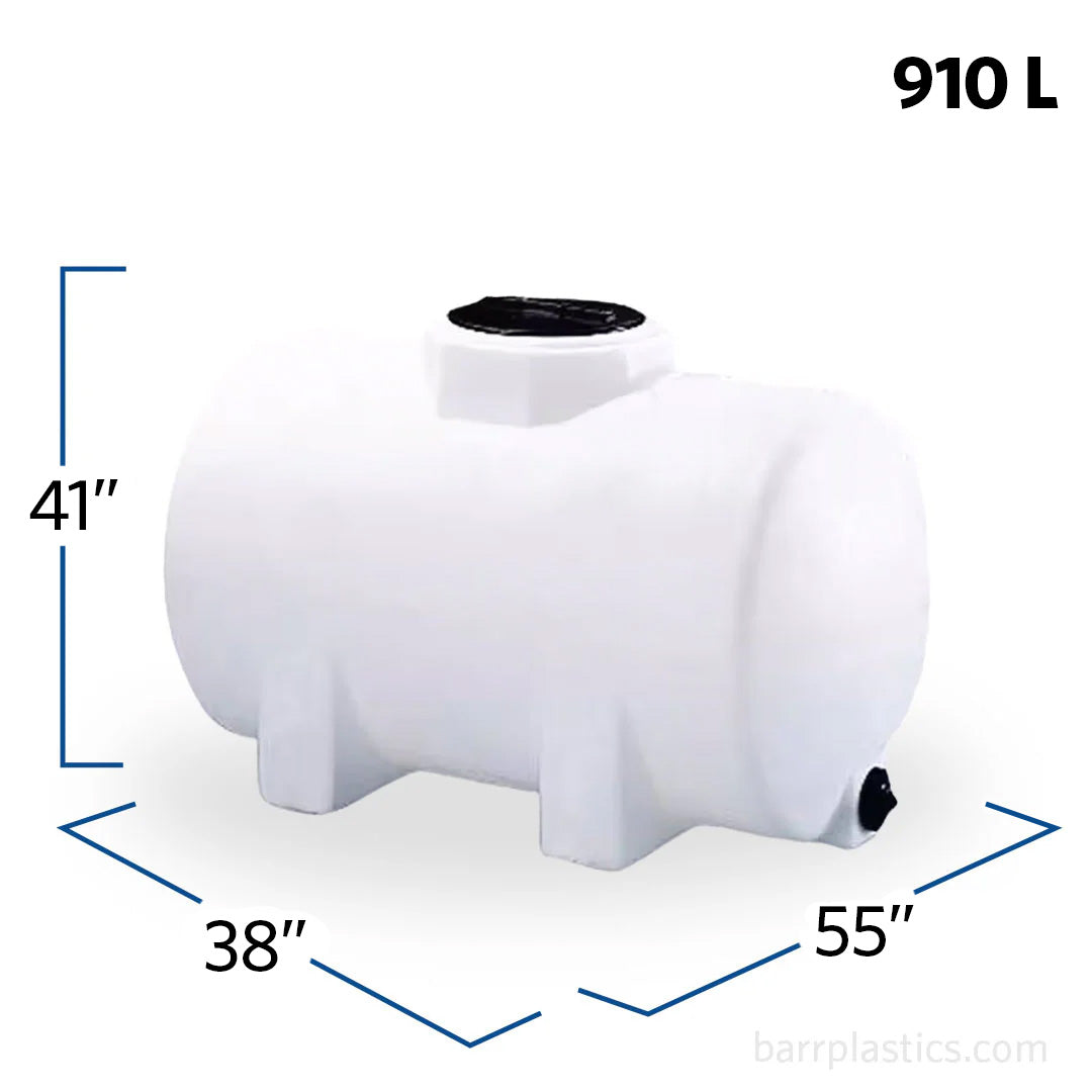 240 Gallon Plastic Horizontal Leg Tank | 41943 | BARR Plastics