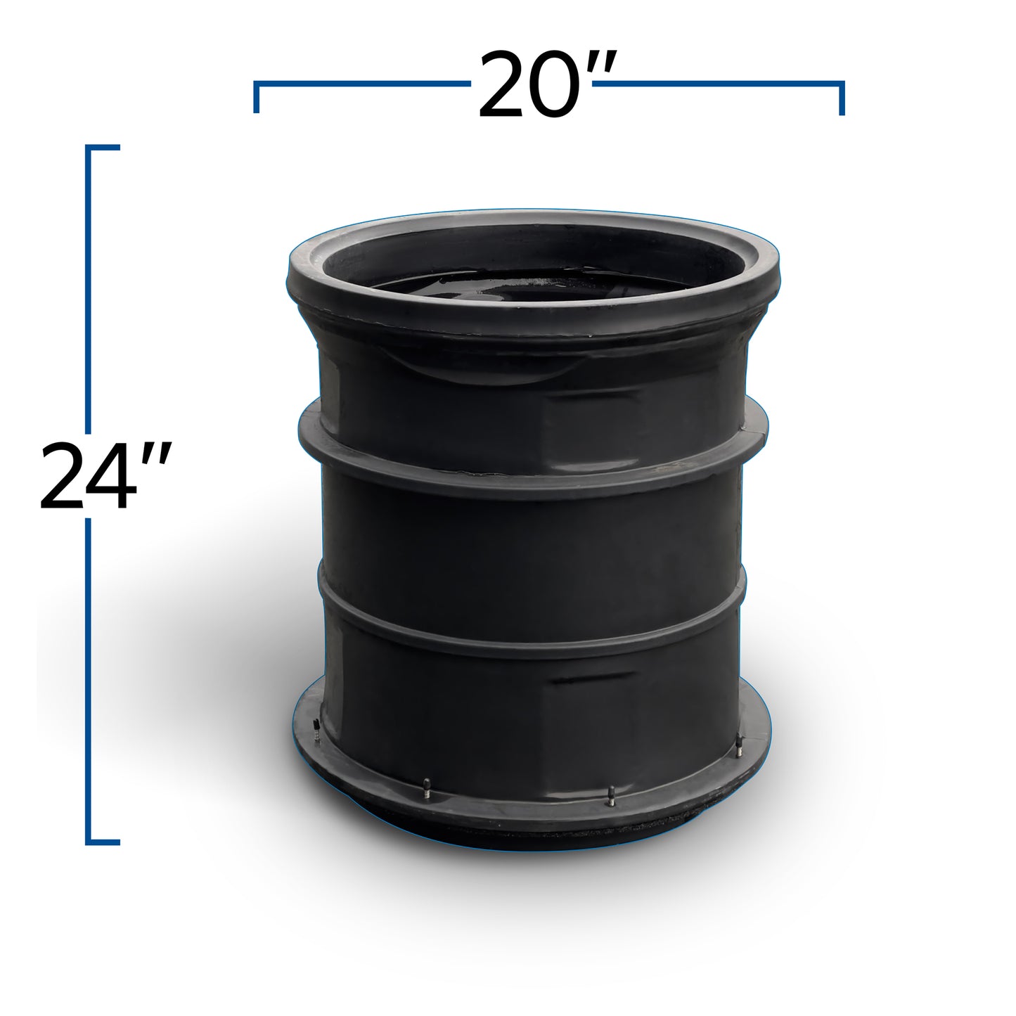 24"H Low Profile Manhole Extension (20"D) | 63984 | BARR Plastics