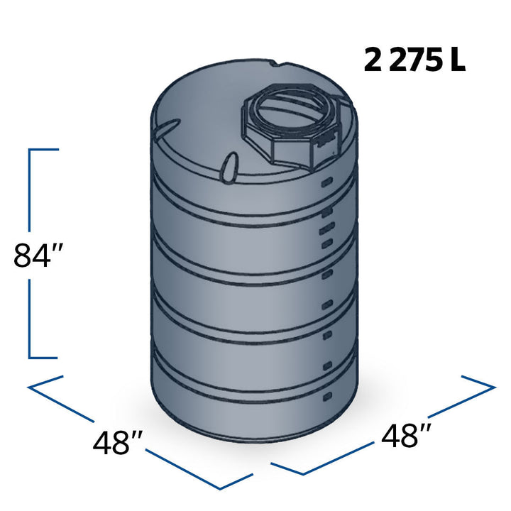 Aboveground Vertical Potable Water Storage Tanks | BARR Plastics