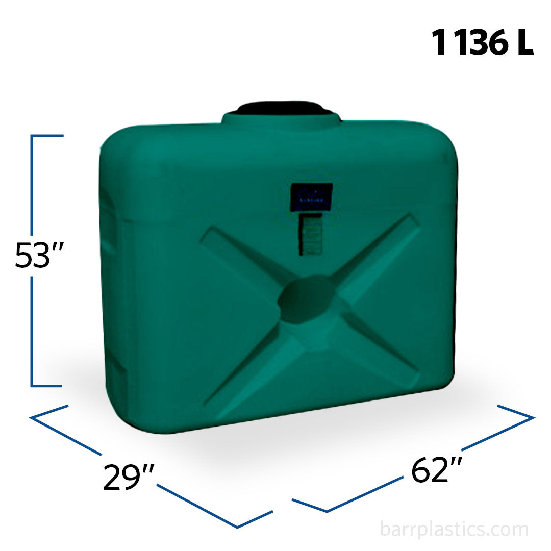 300 Gallon Doorway Water Upright Rectangular Utility Tank | SP0300-UT-G ...