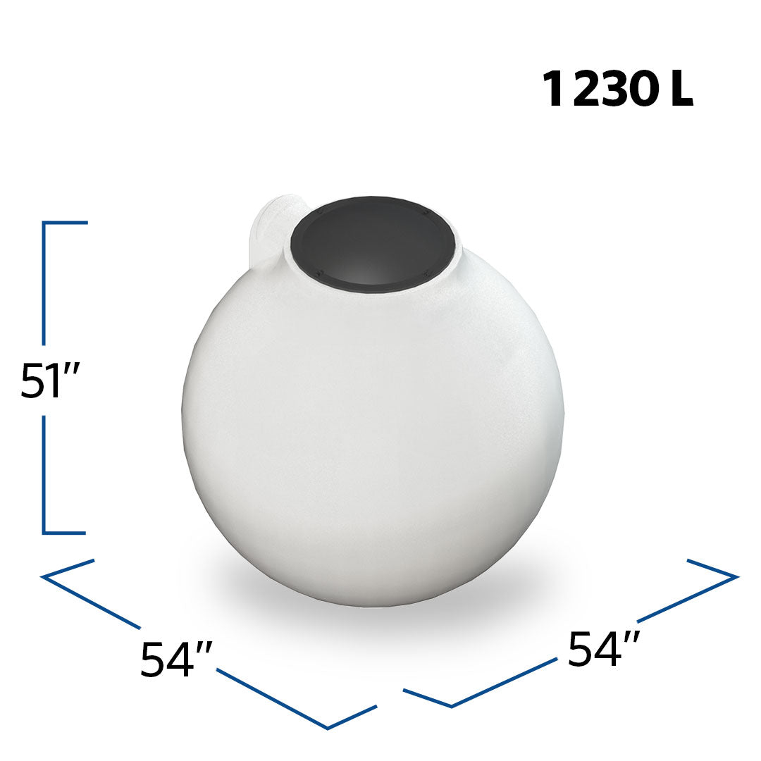 325 Gallon Plastic Underground Water Storage Cistern Tank | 41321 ...