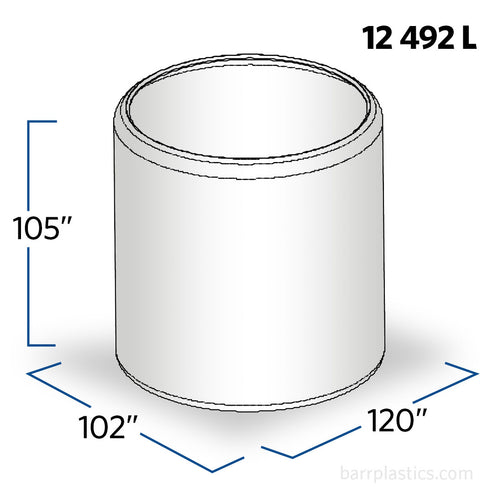 3300 Gallon Plastic Open Top Batch Storage Tank | OP3300-102 | BARR ...