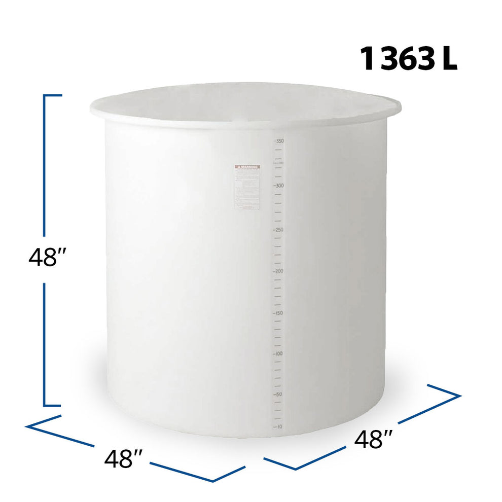 360 Gallon Open Top Vertical Tank | OP0360-48 | BARR Plastics