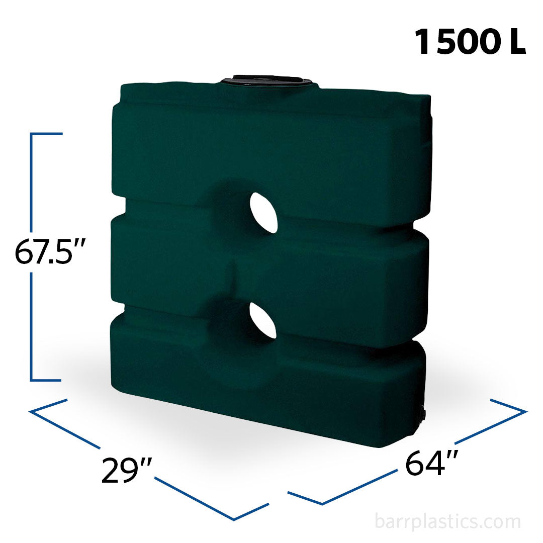 400 Gallon Doorway Water Storage Tank | 44361 | BARR Plastics