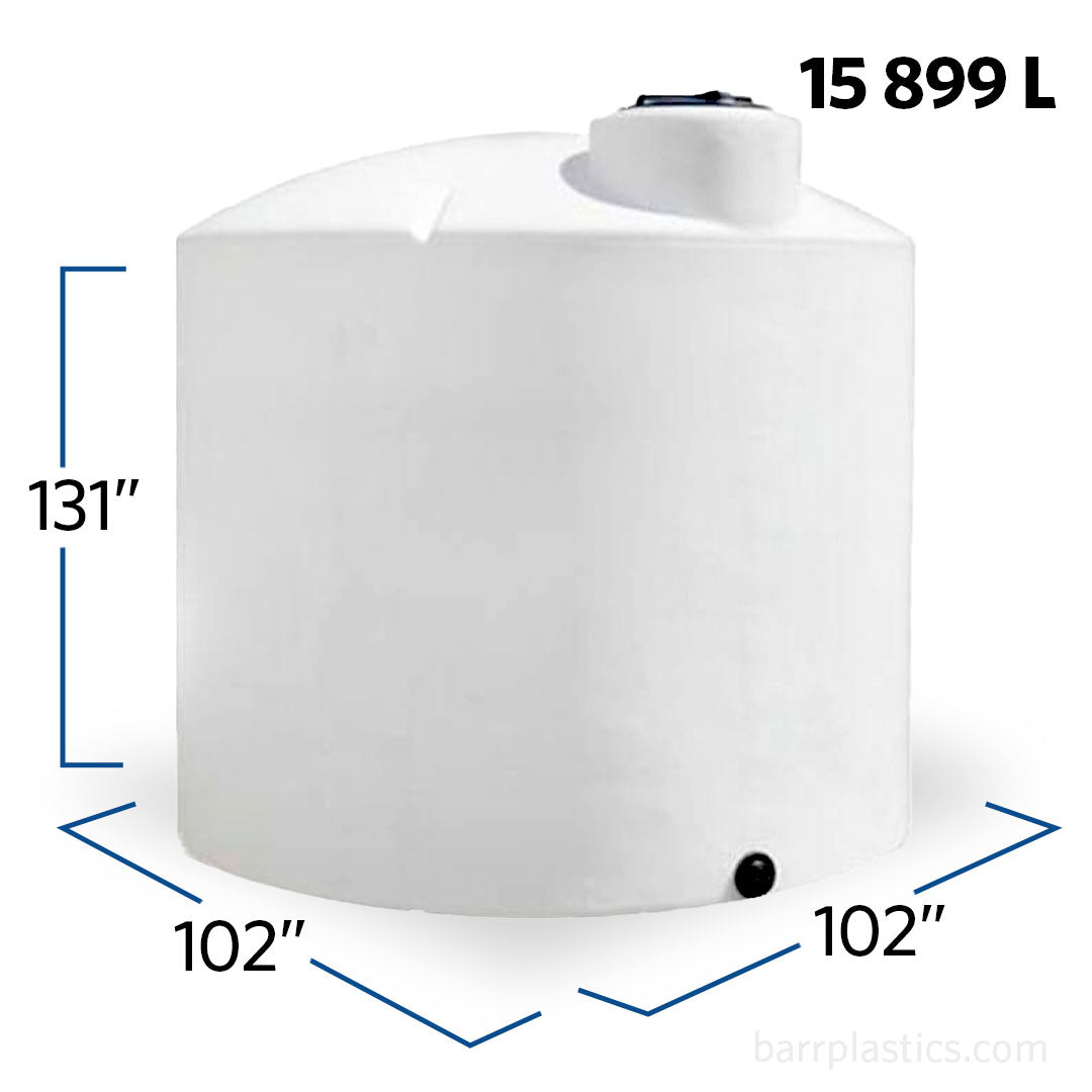 4200 Gallon Plastic Vertical Liquid Storage Tank | 41403 | BARR Plastics