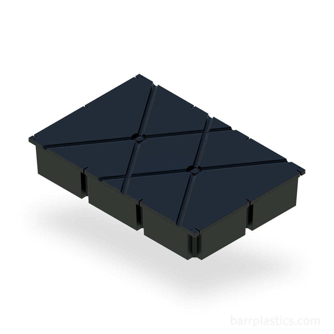 48" X 72" X 12" Dock Float | BD4872-12 | BARR Plastics