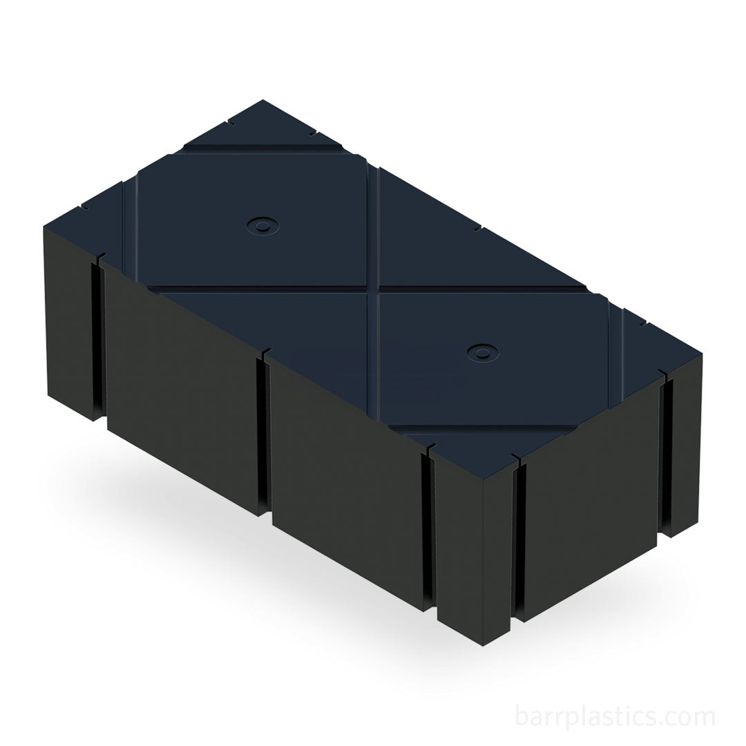 48" X 96" X 32" DOCK FLOAT | BD4896-32 | BARR Plastics