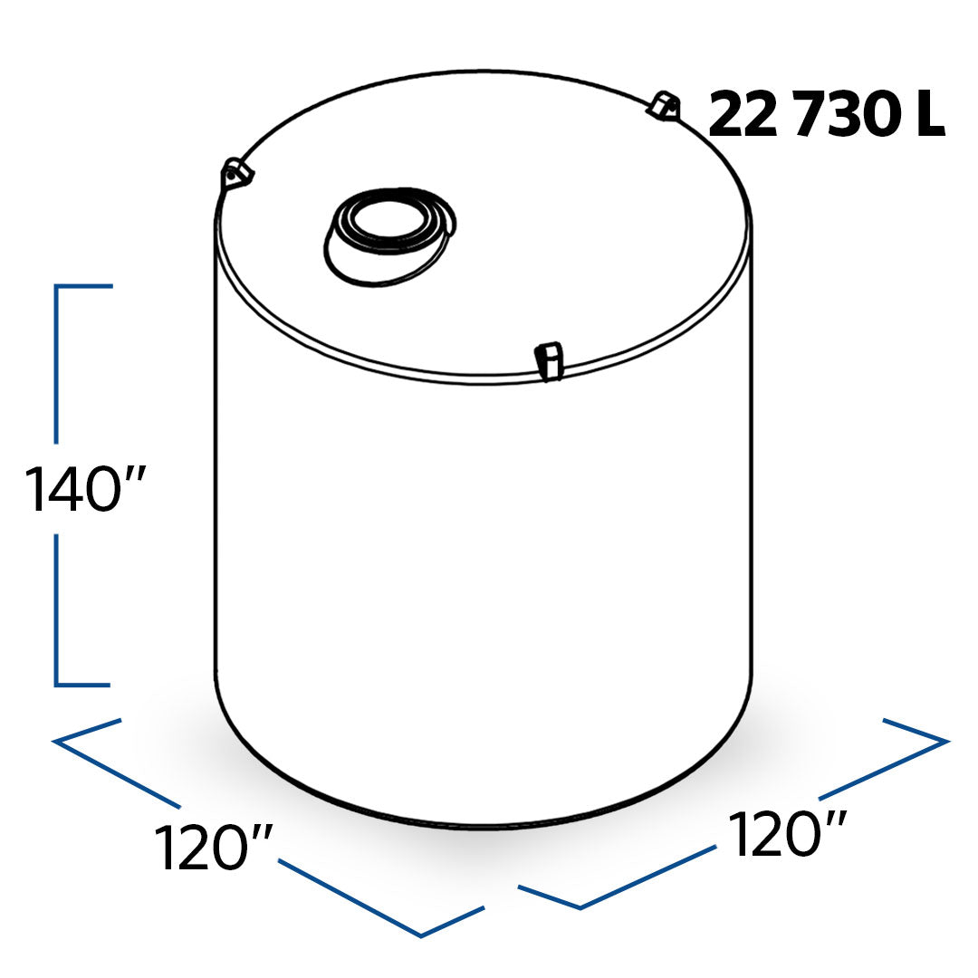 6000 Gallon Plastic Vertical Water Storage Tank | 44524 | BARR Plastics