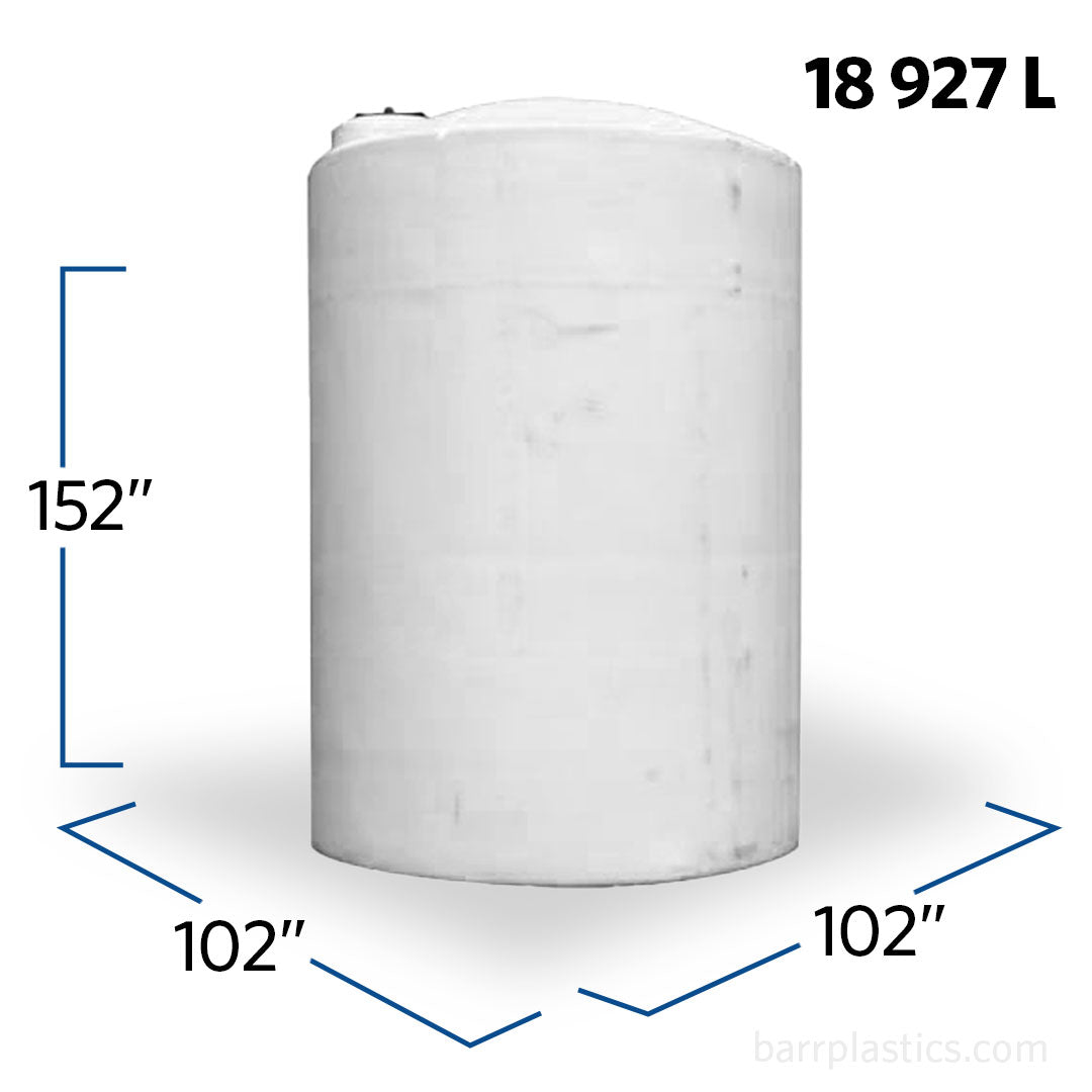 5000 Gallon Vertical Liquid Storage Tank | 40164 | BARR Plastics