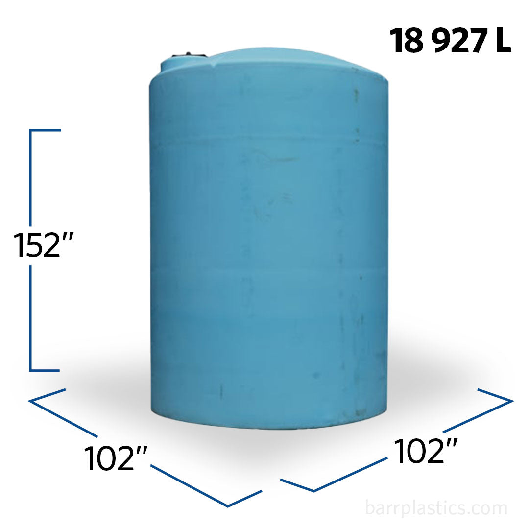 5000 Gallon Vertical Liquid Storage Tank | 40166 | BARR Plastics
