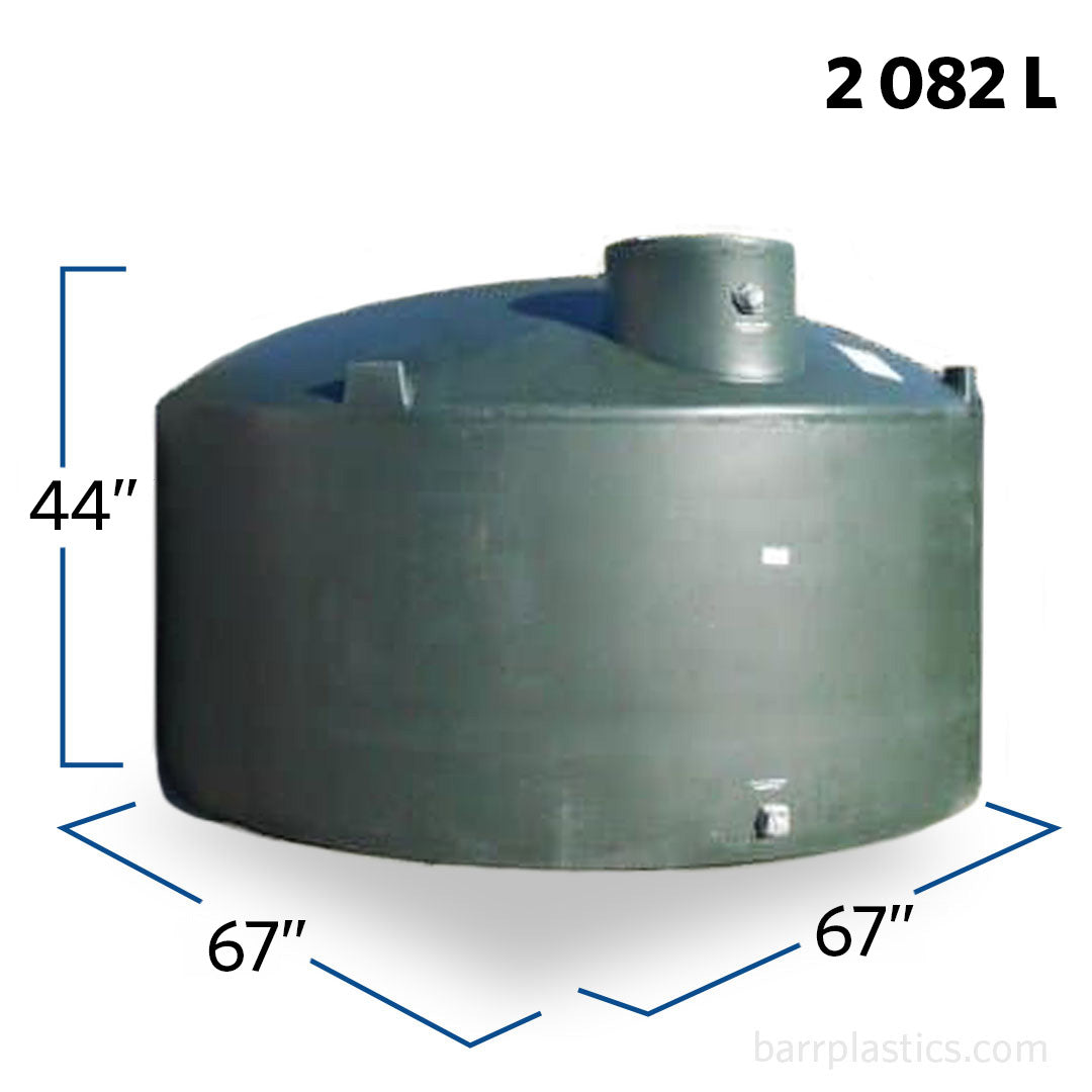 550 Gallon Plastic Vertical Water Storage Tank | 40864 | BARR Plastics