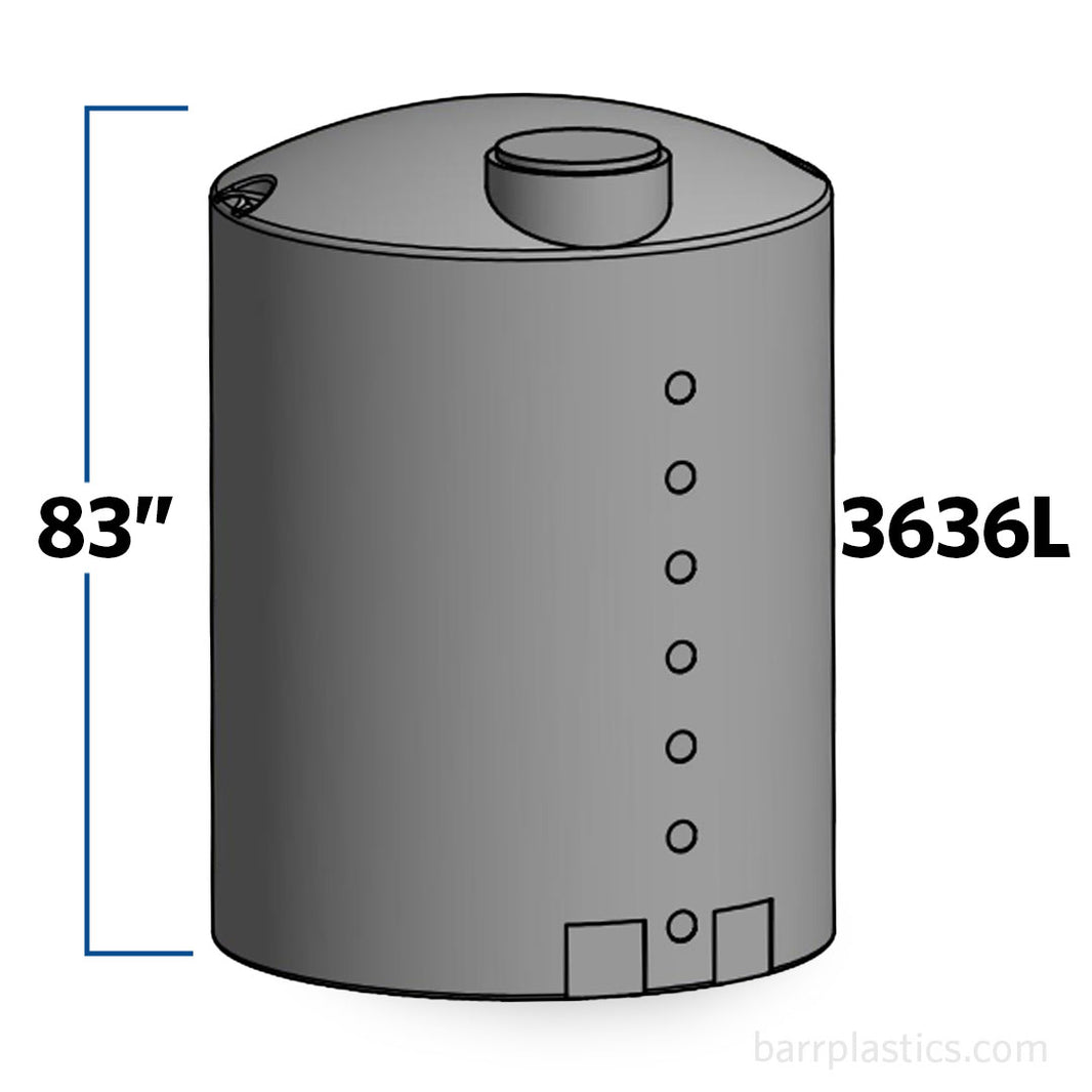 Aboveground Vertical Potable Water Storage Tanks | BARR Plastics