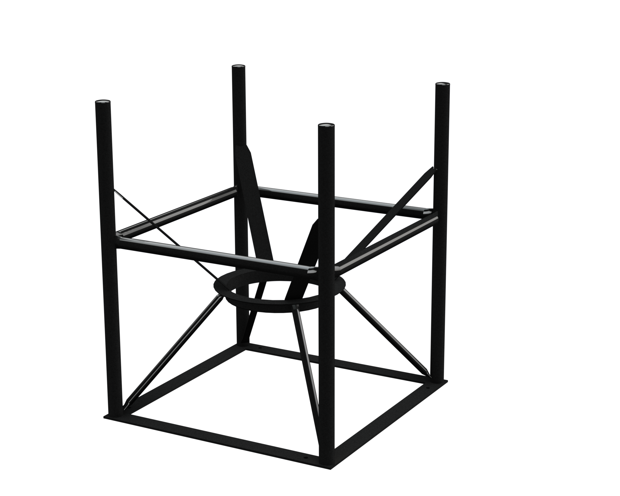 45° Cone Bottom Steel Stand | CB036-45ST – BARR Plastics