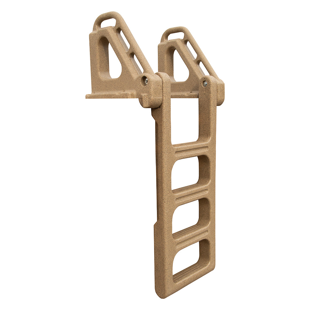 4 Step Polyethylene Dock Ladder (Sandstone) | DL-4 | BARR Plastics
