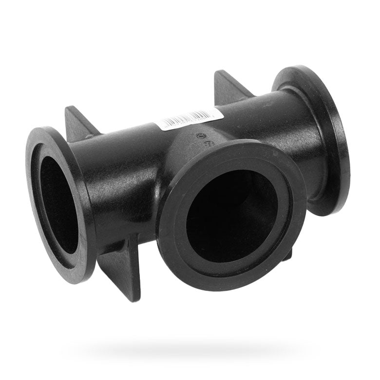 1" Polypropylene Flange Tee | 62912 | BARR Plastics