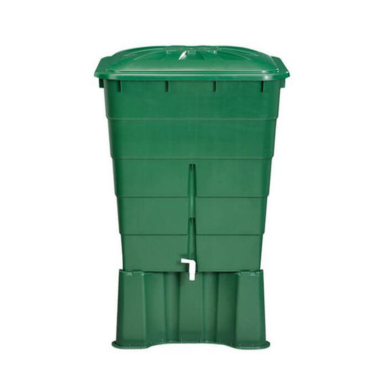 GRAF Square Rain Barrel 520L with Lid & Tap | 501208 | BARR Plastics