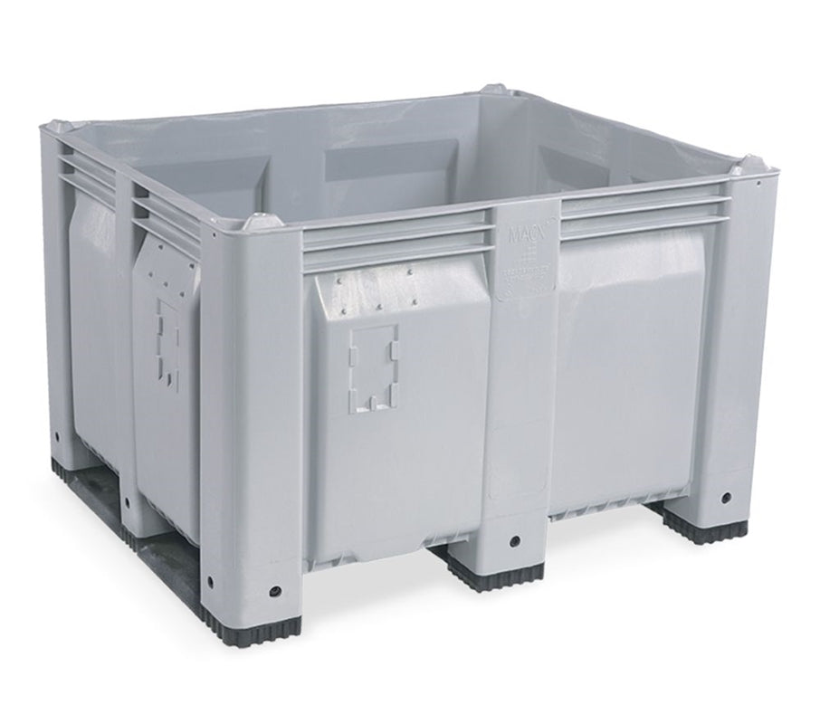 Mac-X Bin Solid Walls Longside Runners, GRAY | M40SGY1 | BARR Plastics
