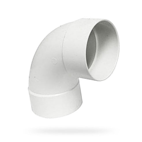 3" PVC 90° Drain Long Turn Pipe Elbow | 414163BC | BARR Plastics