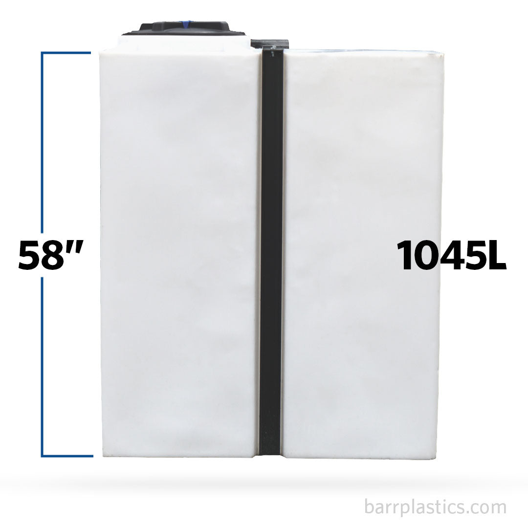 230 Gallons Vertical Storage Tank with Frame | 41199 | BARR Plastics