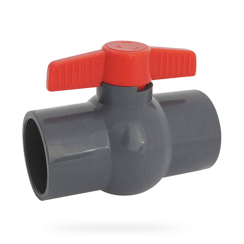 1" Schedule 40 PVC Utility Ball Valve SxS | 2622-010 | BARR Plastics