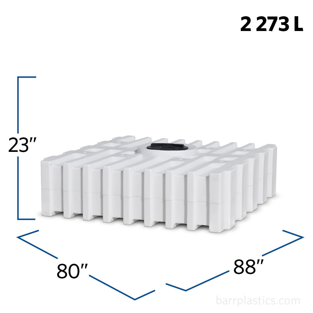 600 Gallon Low Profile Water Tank | LP-505A | 340504 BARR Plastics