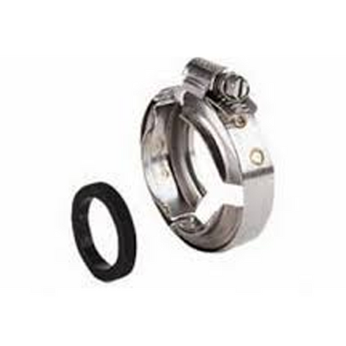 Stainless Steel Flange Clamp & Gasket Assembly – BARR Plastics